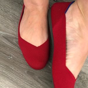 Rothy's | Shoes | Rothys Red Flat | Poshmark